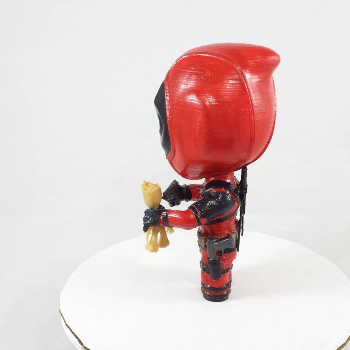 3D Printable Deadpool vs Groot by Ben-3D