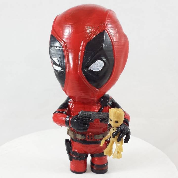 3D Printable Deadpool vs Groot by Ben-3D