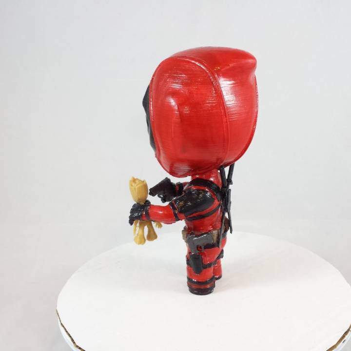 3D Printable Deadpool vs Groot by Ben-3D