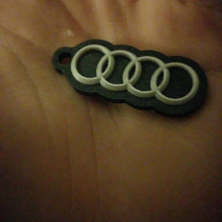 3D Printable Audi Rings Keychain by ChrisCross