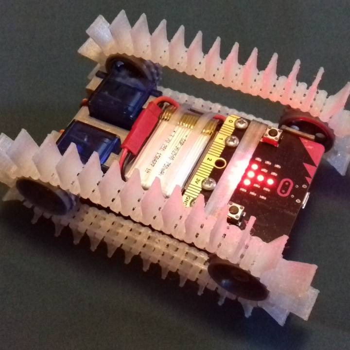 3D Printable MICROBIT ROVER by J R Cresser