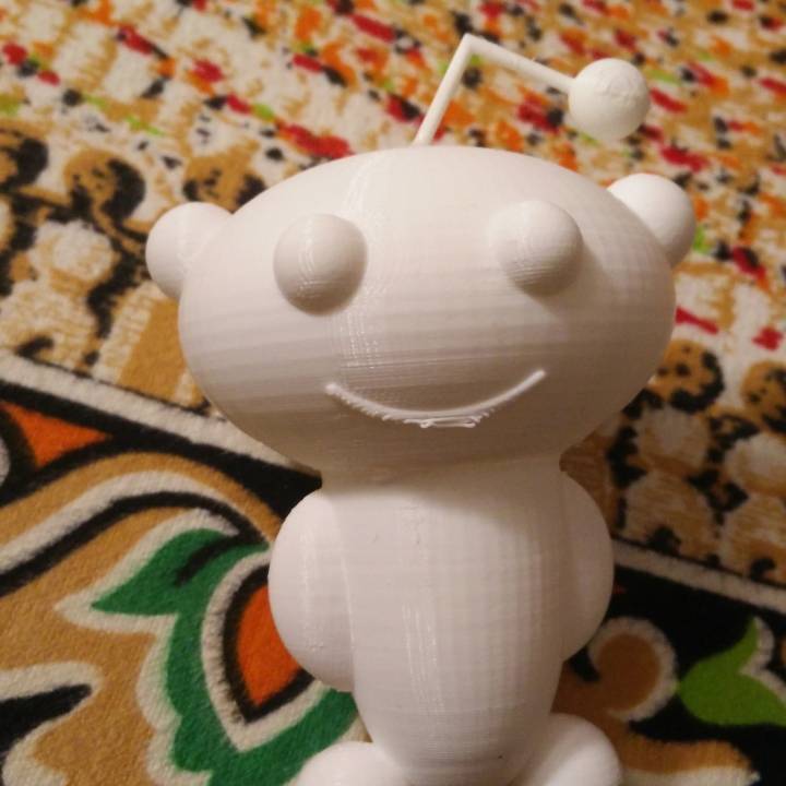 3D Printable Snoo: the Reddit Alien by Joseph Mansy