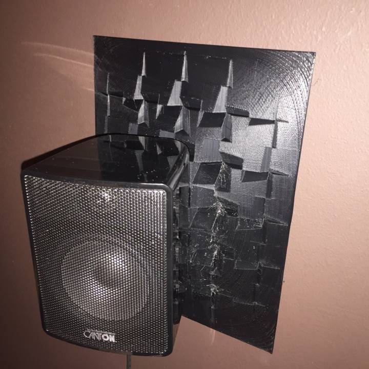 3D Printable Surround Speaker backdrop by Herwig Van Marck