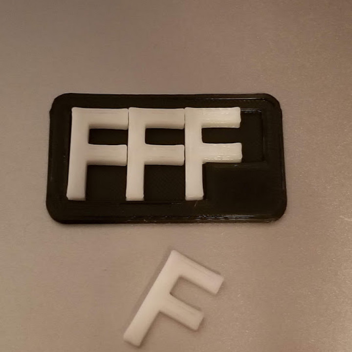 3D Print of F-Puzzle by Nick Schaefers