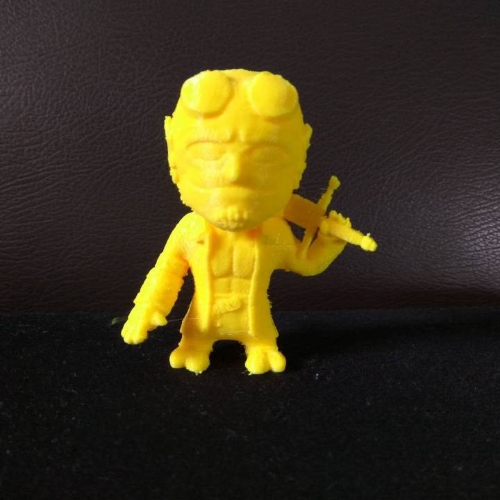 3D Printable hellboy (chibi) by 73ck