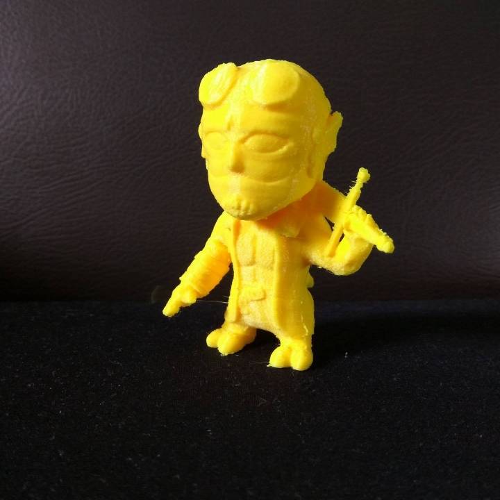 3D Printable hellboy (chibi) by 73ck