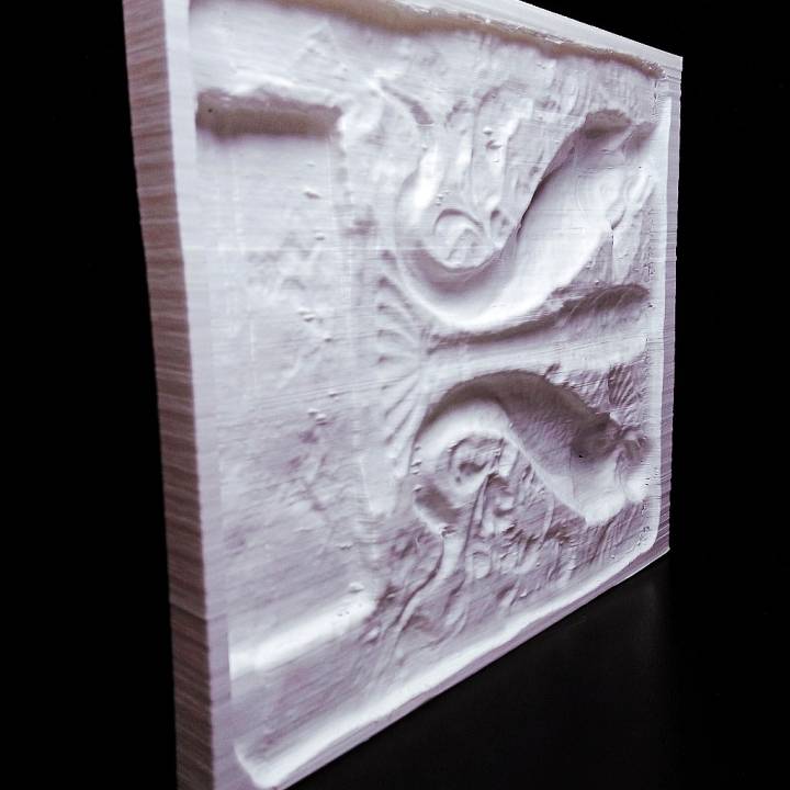 3D Printable Medieval Relief Mould by Scan The World