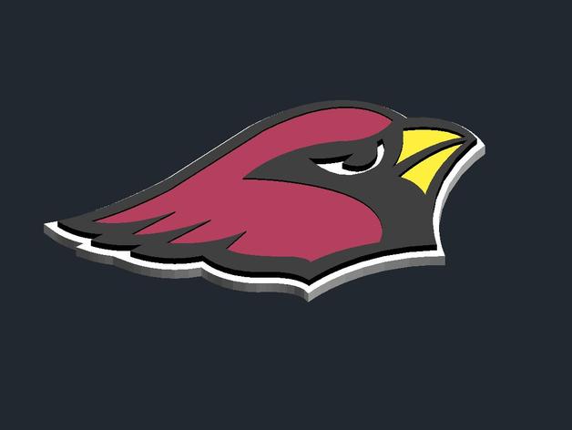 3D Printable Arizona Cardinals - Logo by Chris Schneider