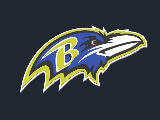 3D Printable Baltimore Ravens - Logo by Chris Schneider