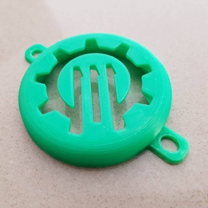 3D Printable Fallout Vault 111 fan cover for Anet A8 by Matty Hull