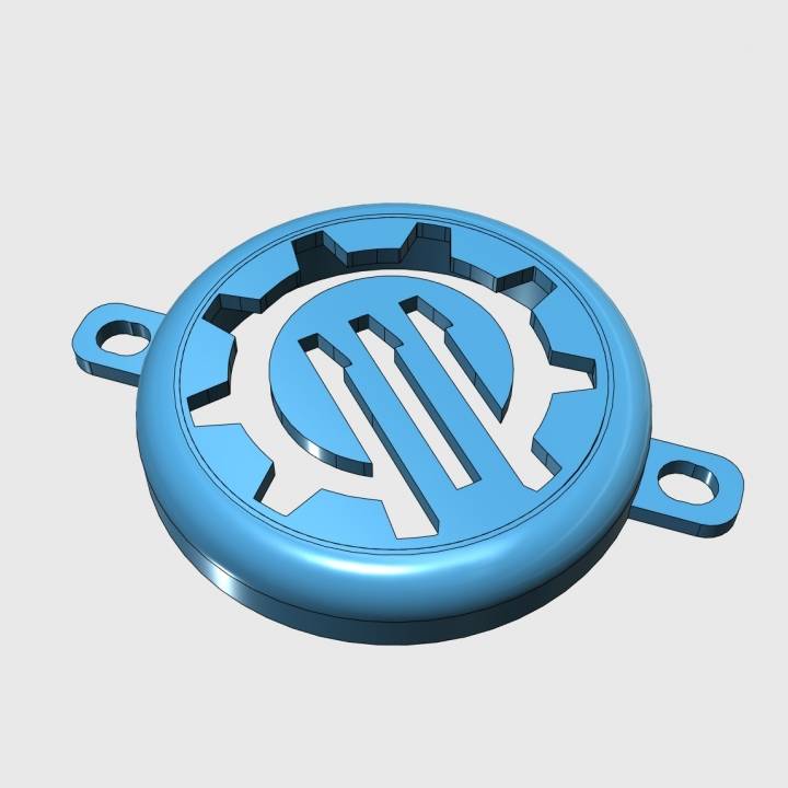 3D Printable Fallout Vault 111 fan cover for Anet A8 by Matty Hull