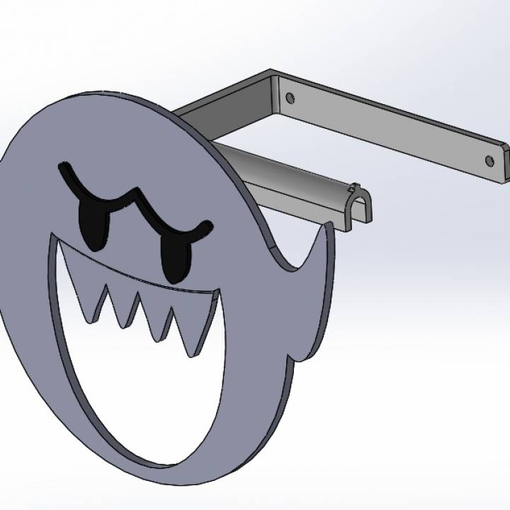 3D Printable Boo Toilet paper holder by Alexandre BRIAL