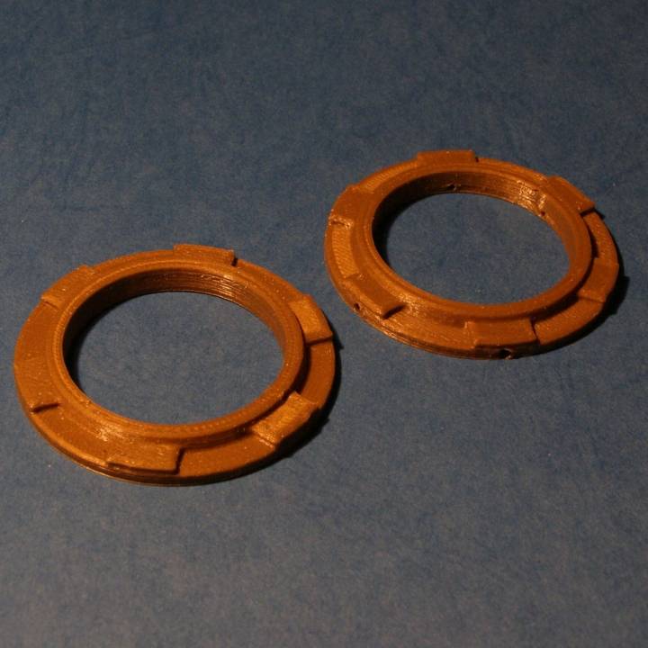 3D Printable Rusty Rivets Badge by Matteo Sgherri