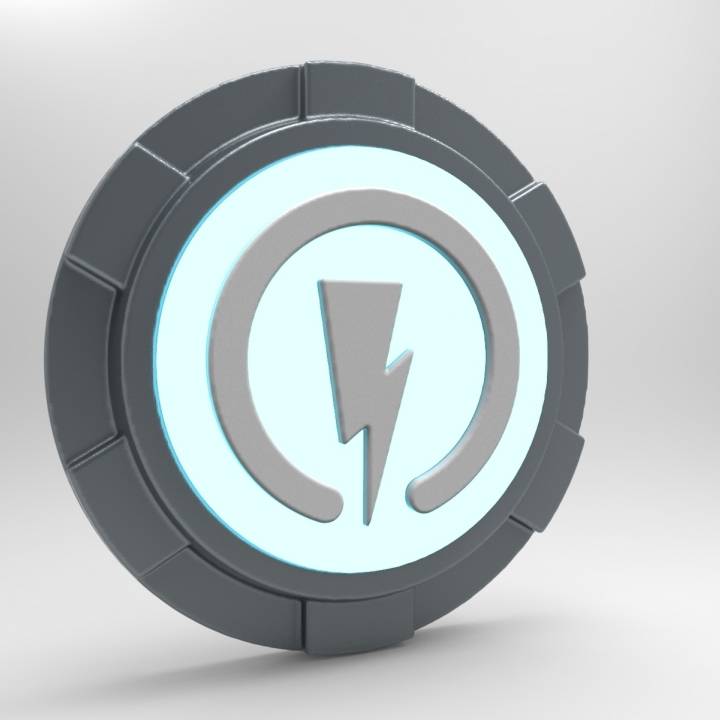 3D Printable Rusty Rivets Badge by Matteo Sgherri