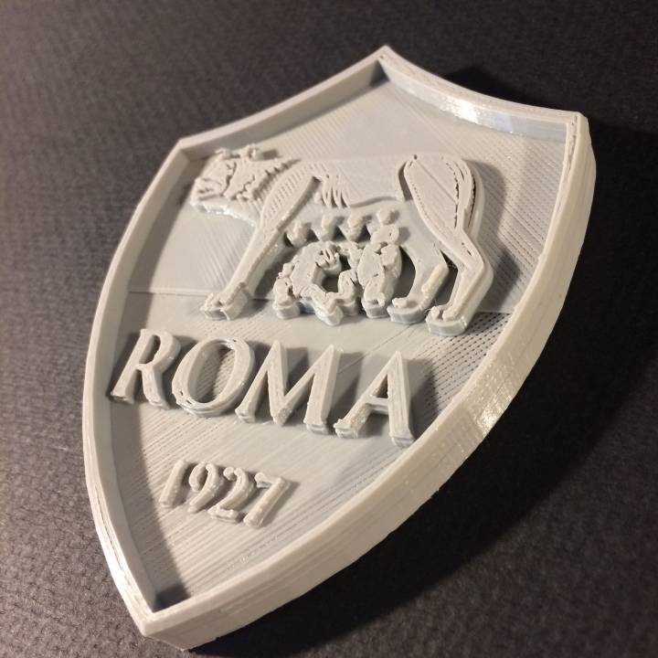 3D Printable AS Roma - Logo by Chris Schneider