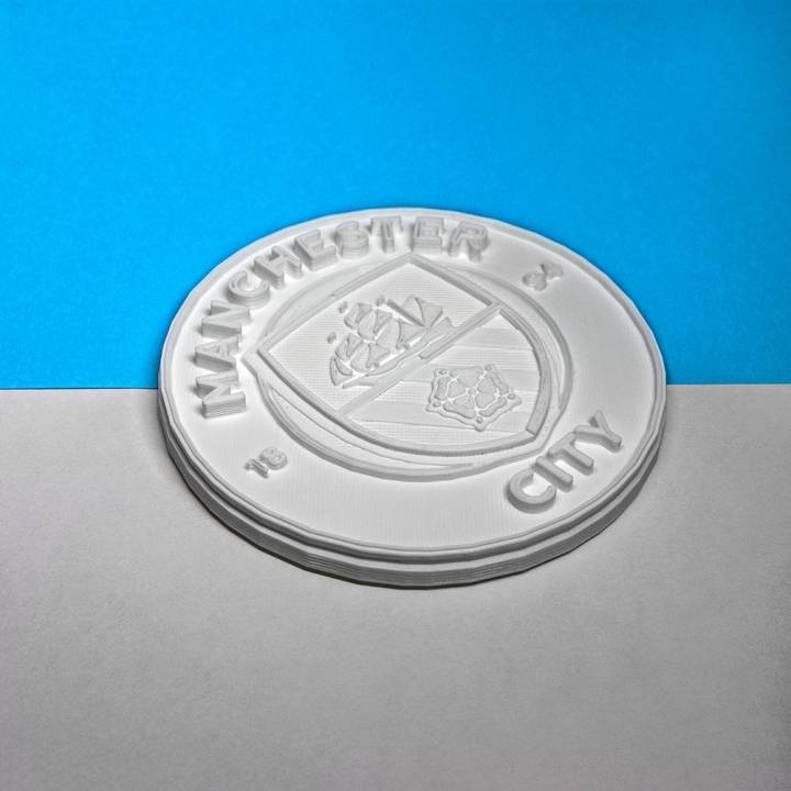 3D Printable Manchester City FC - Logo by Chris Schneider