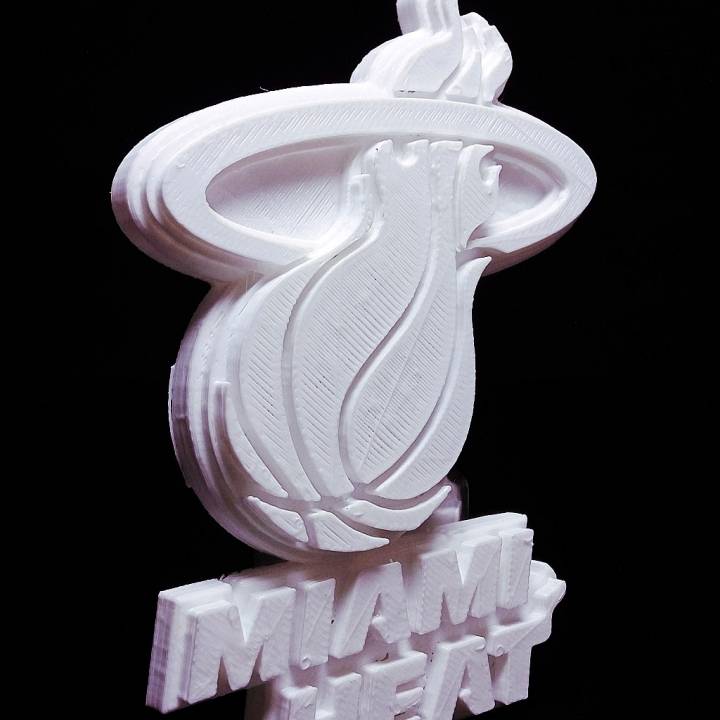 3D Printable Miami Heat - Logo by Chris Schneider