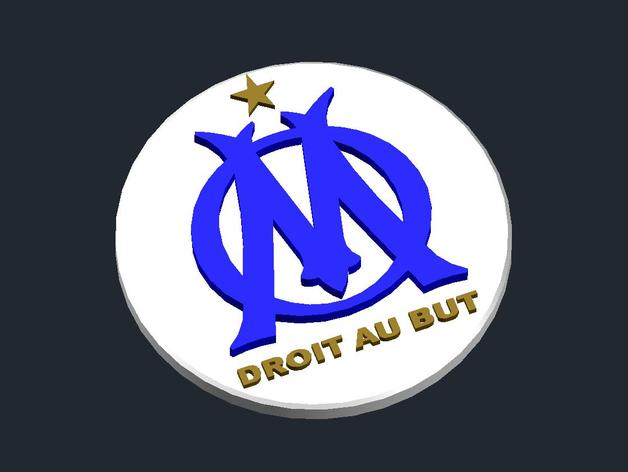 3D Printable Olympique de Marseille - Logo by Chris Schneider