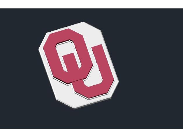 3D Printable Oklahoma Sooners - Logo by Chris Schneider