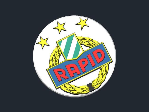 3D Printable SK Rapid Wien - Logo by Chris Schneider