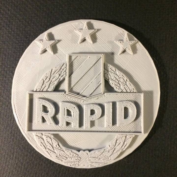 3D Printable SK Rapid Wien - Logo by Chris Schneider