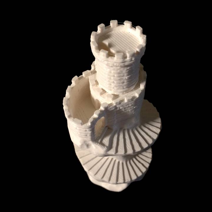 3D Printable Spiral Tower by Jukka Seppänen