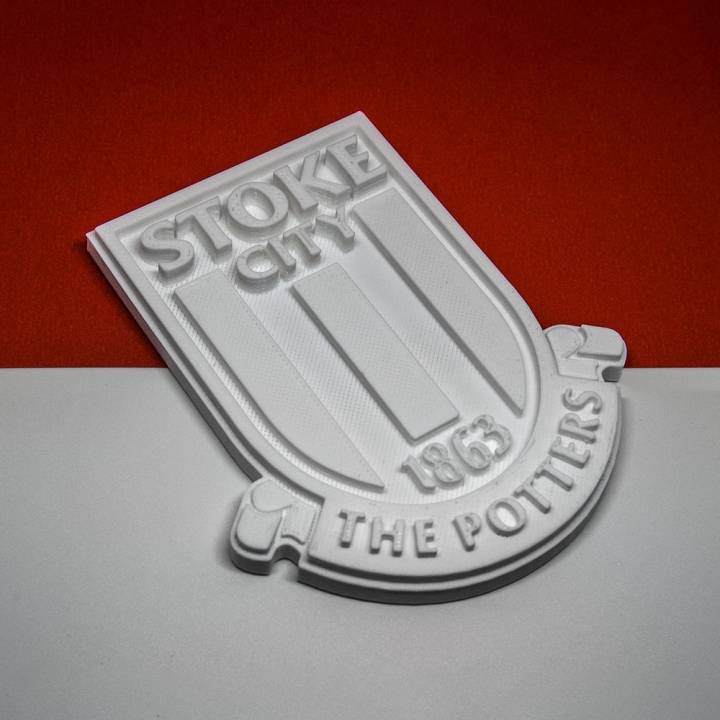 3D Printable Stoke City FC - Logo by Chris Schneider