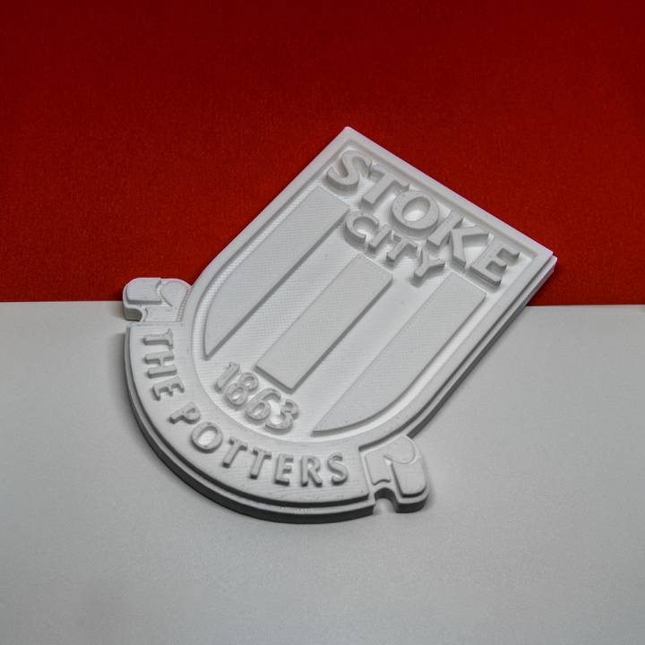 3D Printable Stoke City FC - Logo by Chris Schneider