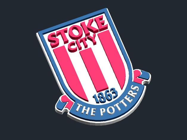 3D Printable Stoke City FC - Logo by Chris Schneider