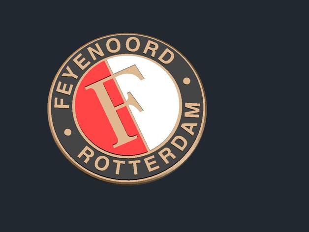 3D Printable Feyenoord Rotterdam - Logo by Chris Schneider