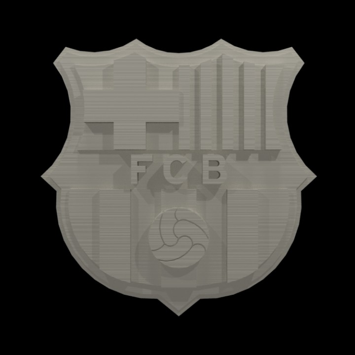 3D Printable FC Barcelona - Logo by Chris Schneider