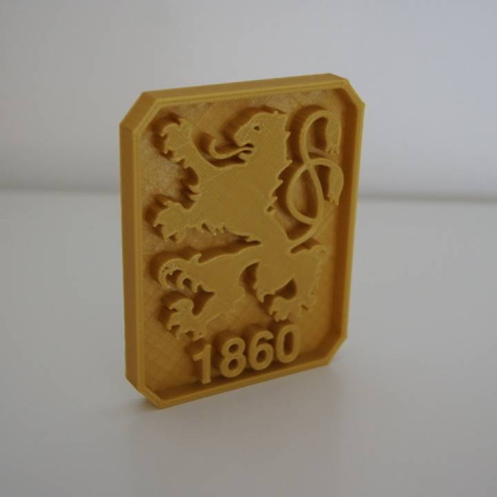 3D Printable TSV 1860 München - Logo by Chris Schneider