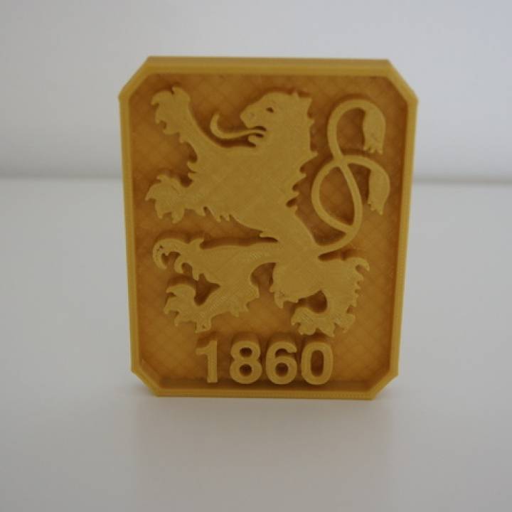 3D Printable TSV 1860 München - Logo by Chris Schneider
