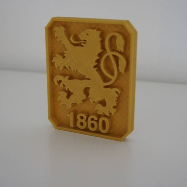 3D Printable TSV 1860 München - Logo by Chris Schneider