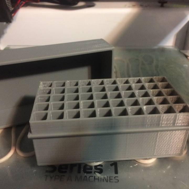 3D Printable 5.56 ammo storage box 50 rounds by Shane Felts