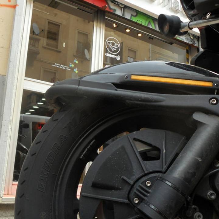 3D Printable Motorcycle Rotor Brake Disk Cover by Guido Maurizio