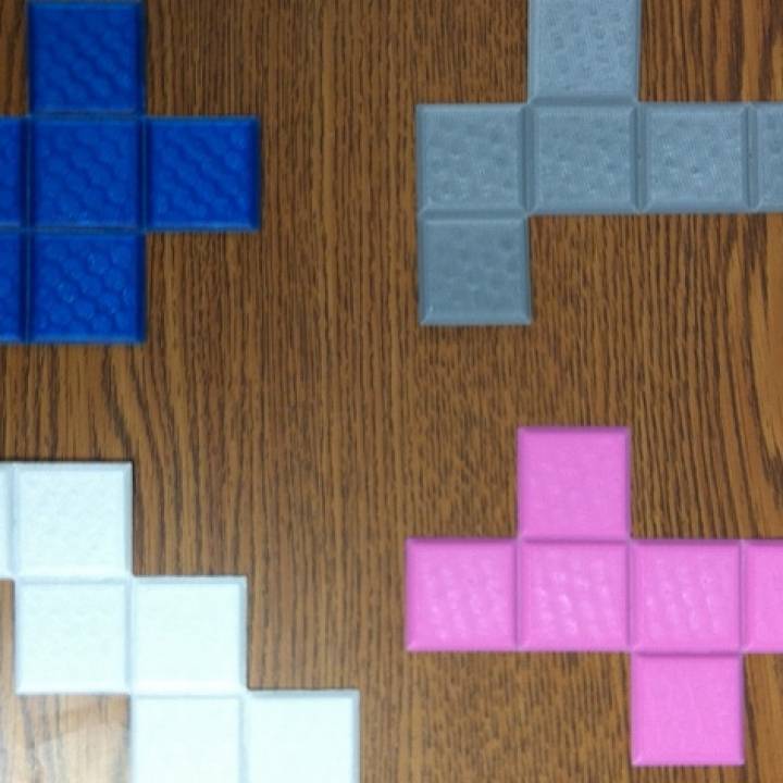 3D Printable Nets of a Cube - Geometry Manipulative Set by Josh Ajima