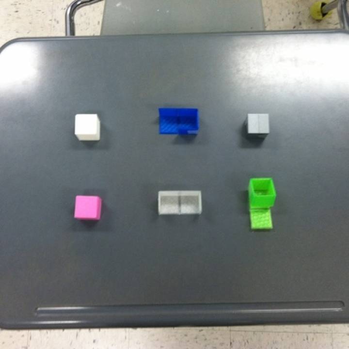 3D Printable Nets of a Cube - Geometry Manipulative Set by Josh Ajima