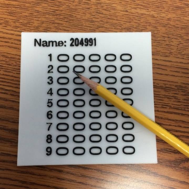 3D Printable Collaborative Art Project: Bubbles on a Page by Josh Ajima