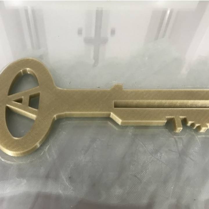 3D Printable MLK Birmingham Jail Key by Josh Ajima
