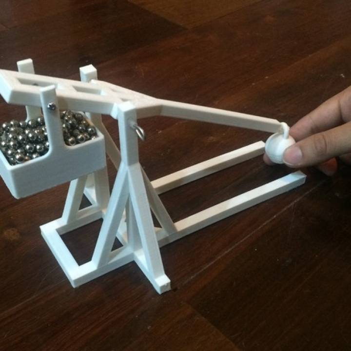 3D Printable Trebuchet by Dano Wall