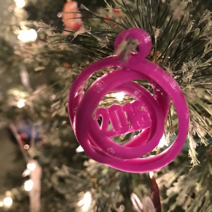 3D Printable 2016 Gimbal Ornament by Josh Ajima