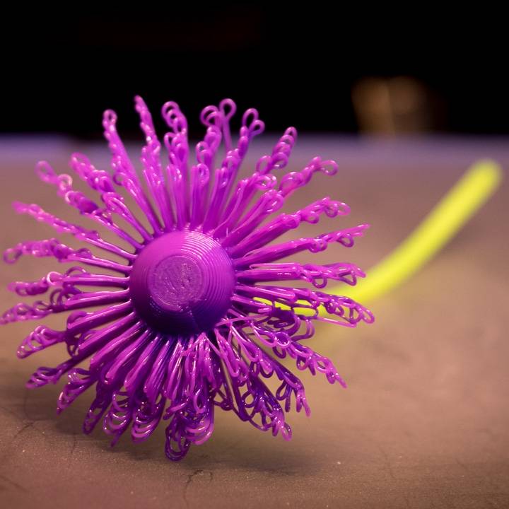 3D Printable Flower by Vladimir Mariano