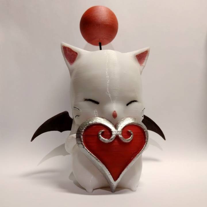 3D Printable Valentine's Moogle by Jukka Seppänen