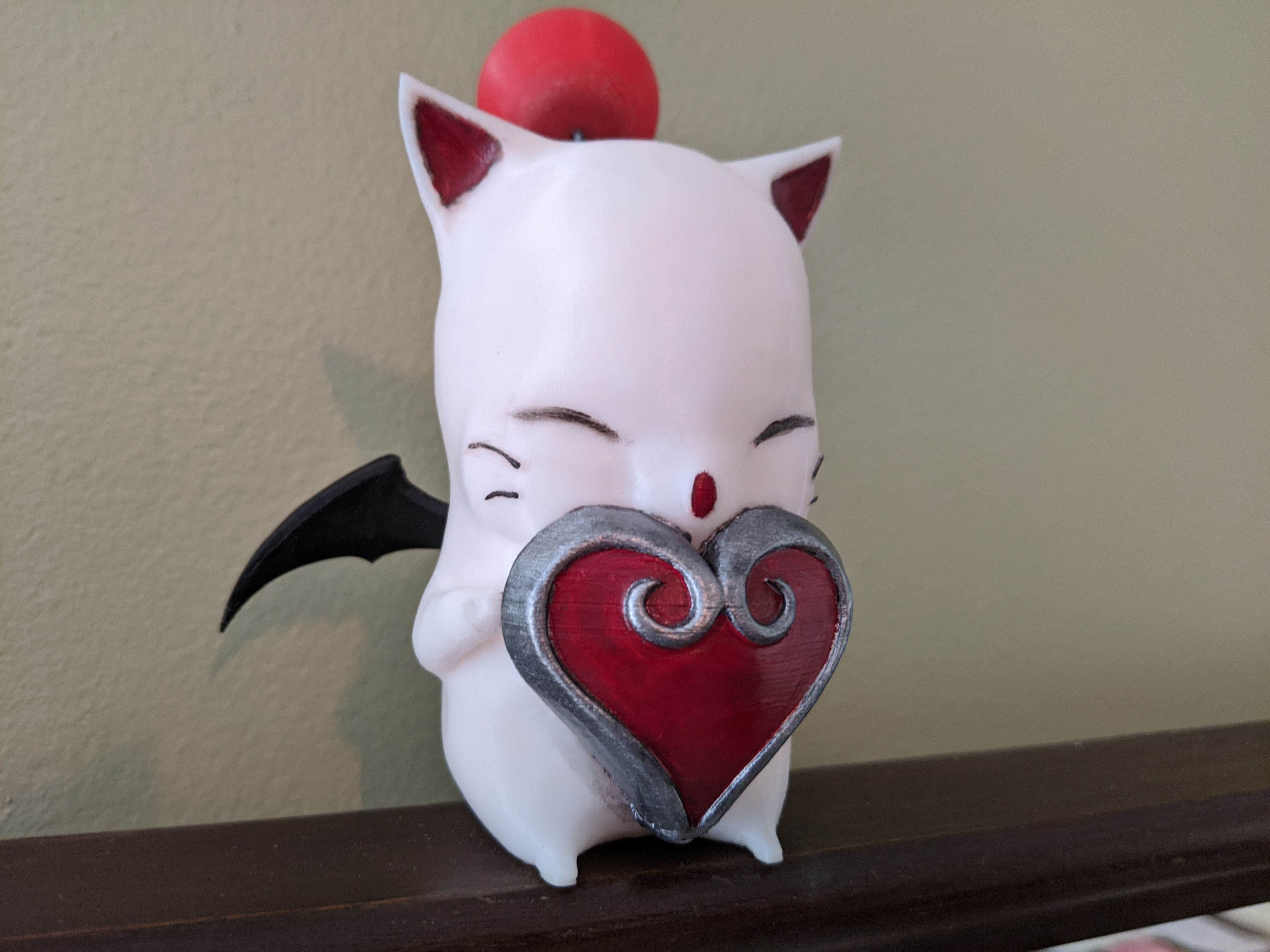 3D Printable Valentine's Moogle by Jukka Seppänen