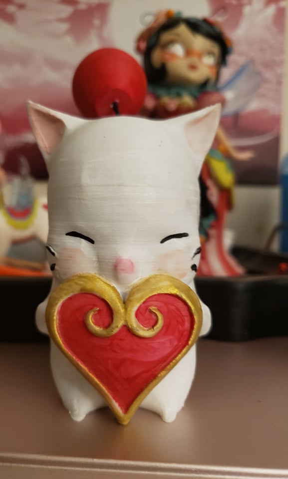 3D Printable Valentine's Moogle by Jukka Seppänen