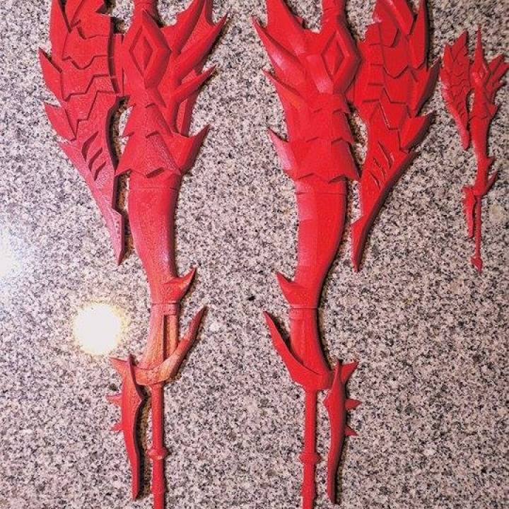 3D Printable Monster Hunter Generations Switch Axe by John Adrian