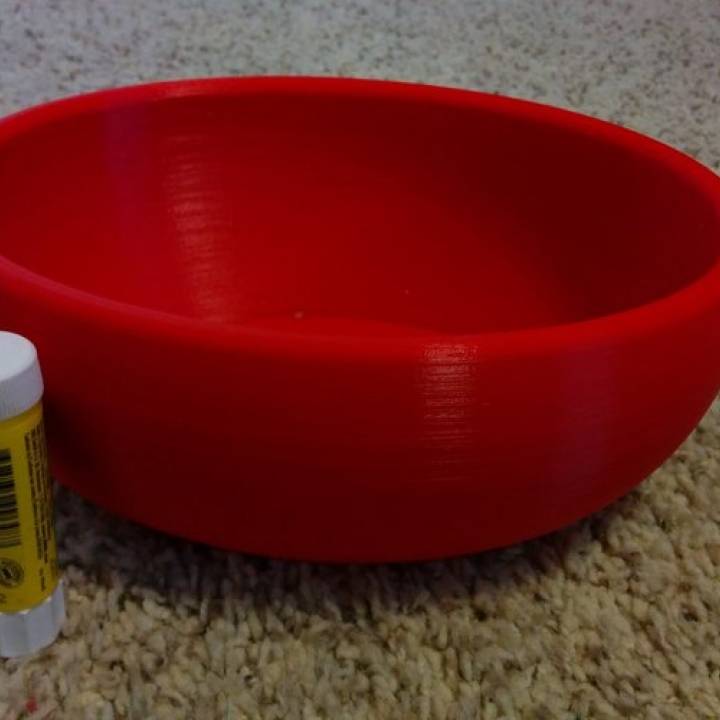 3D Printable Oval Bowl by Birk Binnard