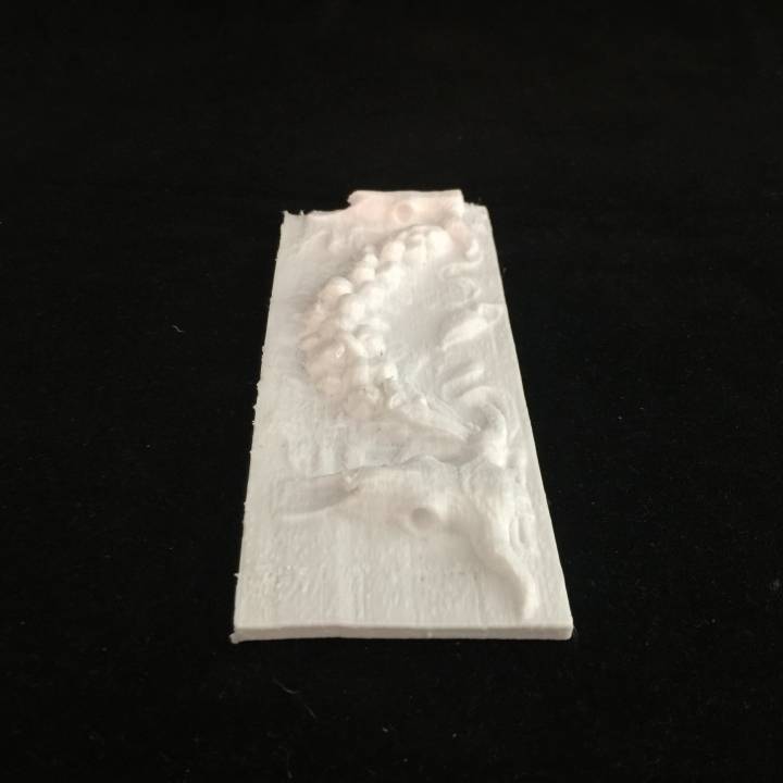 3D Printable Stone with Bucrania by Scan The World