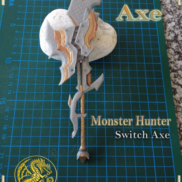 3D Printable Monster Hunter Switch Axe by Tobias Kasapovic
